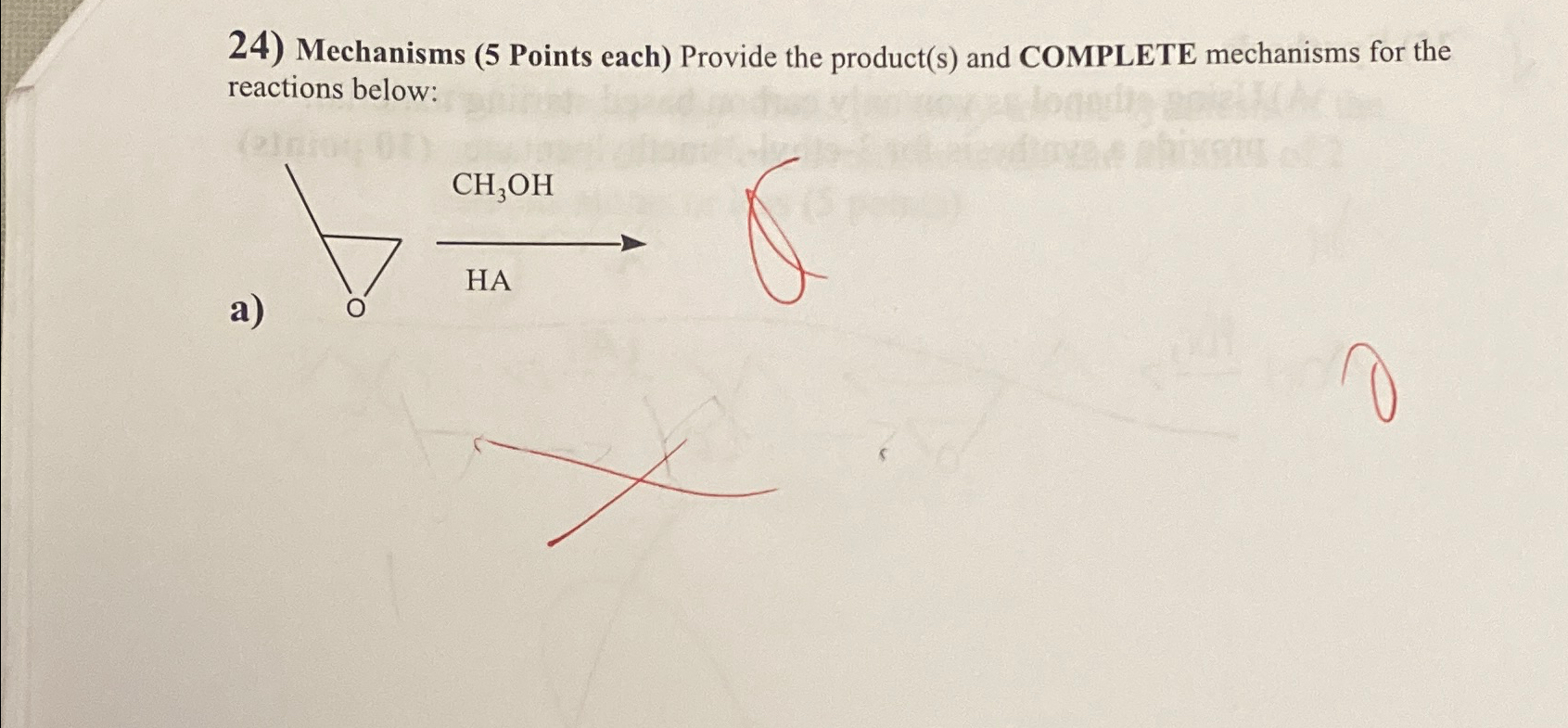 Solved Mechanisms (5 ﻿Points each) ﻿Provide the product(s) | Chegg.com