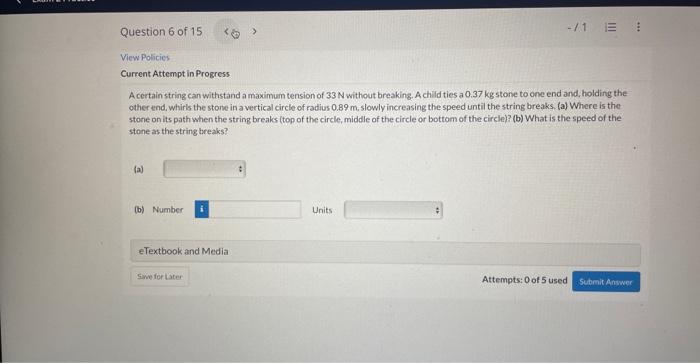 Solved A certain string can withstand a maximum tension of | Chegg.com