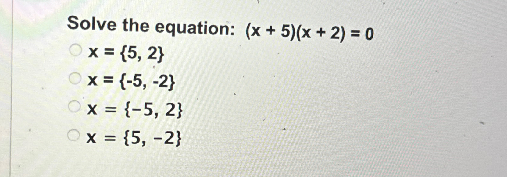 Solved Solve the equation: | Chegg.com