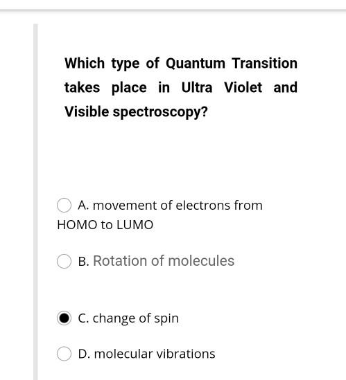 Solved Which type of Quantum Transition takes place in Ultra | Chegg.com