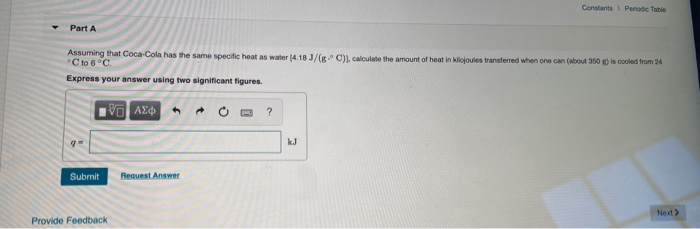 Solved Constants Periodic Table Part A Assuming that | Chegg.com