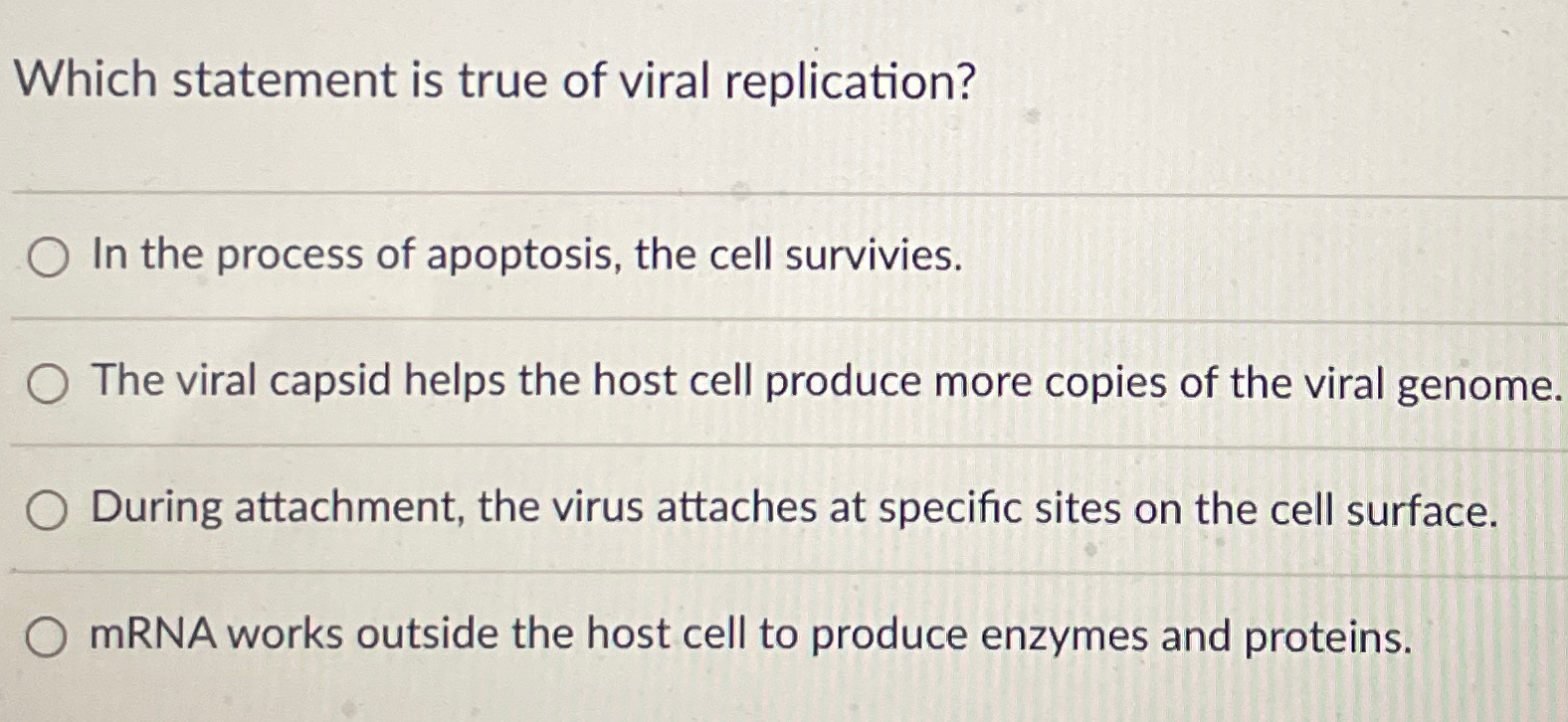 Solved Which statement is true of viral replication?In the | Chegg.com