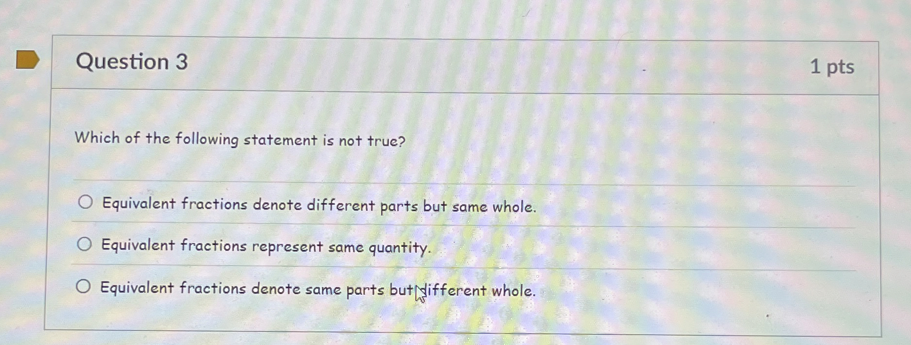 Solved Question 31 ﻿ptsWhich of the following statement is | Chegg.com