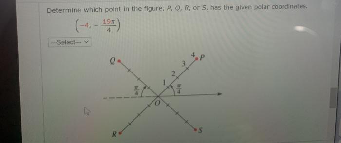 Solved Determine which point in the figure, P, Q, R, or S, | Chegg.com