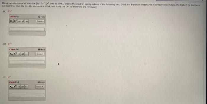 Solved Using complete subseit notation ( 122", and so forth, | Chegg.com