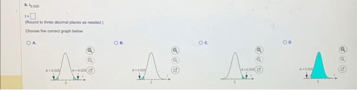 Solved For a t-curve with df=29, find each t-value in parts | Chegg.com