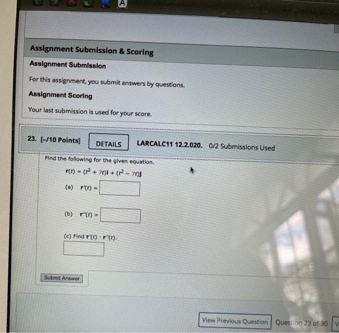 Solved А Assignment Submission & Scoring Assignment | Chegg.com