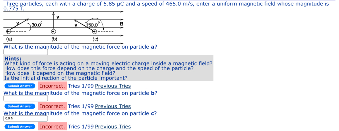 Solved Three particles, each with a charge of 5.85μC ﻿and a | Chegg.com