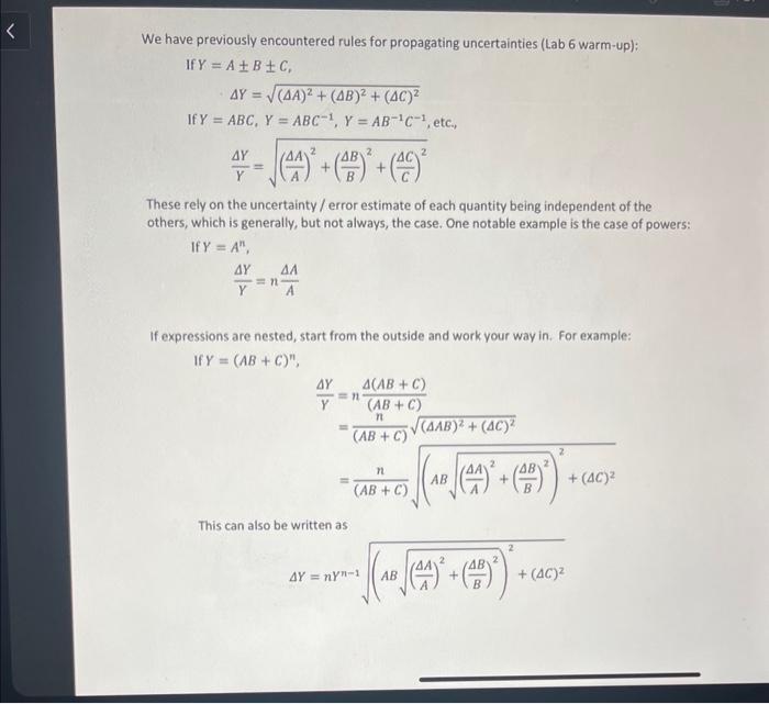 Solved We have previously encountered rules for propagating | Chegg.com