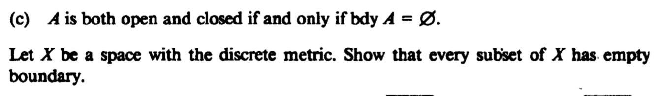 Solved 10.Let x ﻿be a space with the discrete metric. Show | Chegg.com