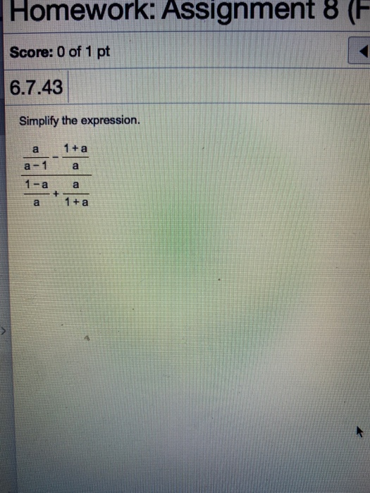 Solved Homework Assignment 8 F Score 0 Of 1 Pt 6 7 43