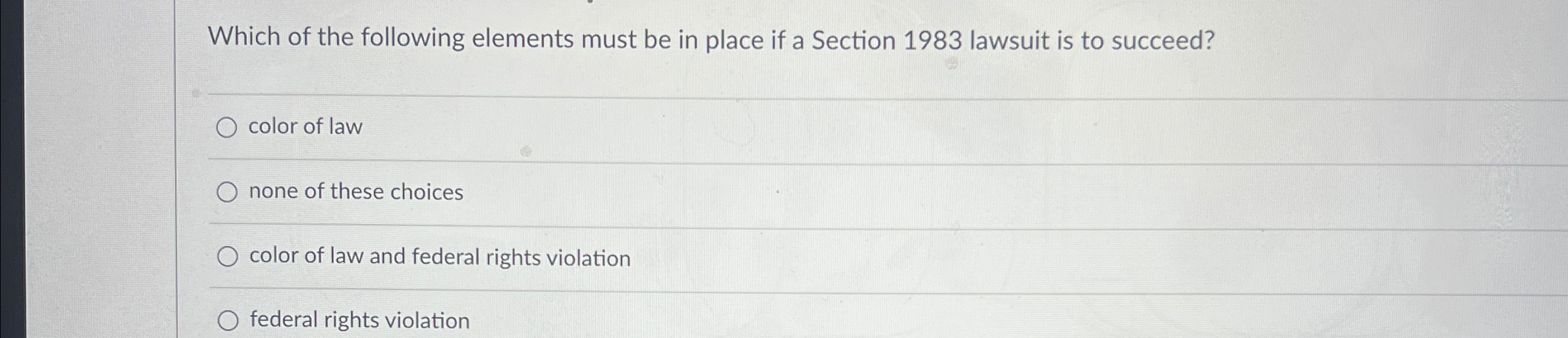 Solved Which of the following elements must be in place if a | Chegg.com