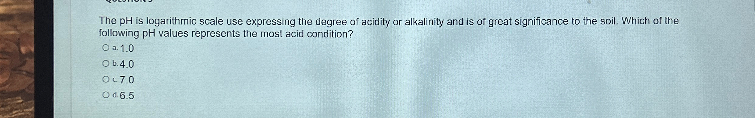 Solved The pH ﻿is logarithmic scale use expressing the | Chegg.com