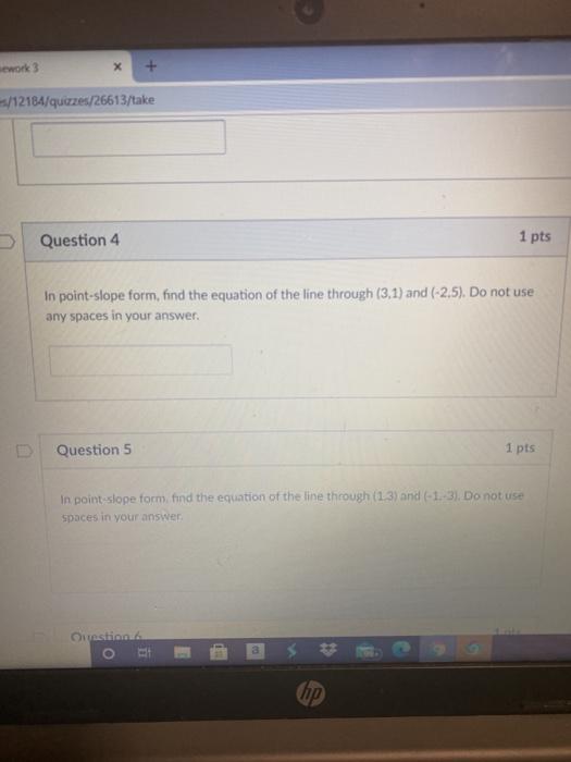 Solved sework 3 X + s/12184/quizzes/26613/take Question 4 1 | Chegg.com