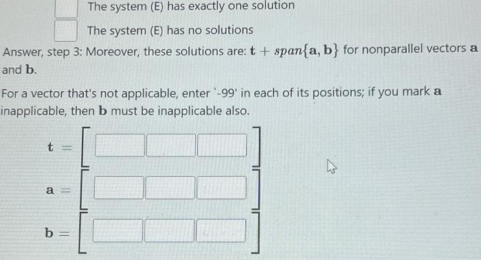 Solved Find All Solutions Of The System E Of Linear