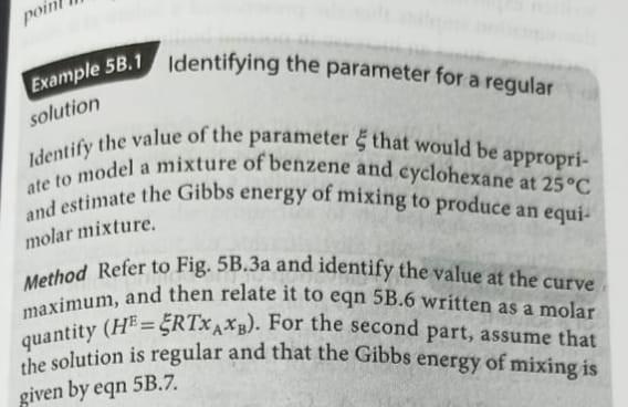 Solved point Example 5B.1 Identifying the parameter for a | Chegg.com