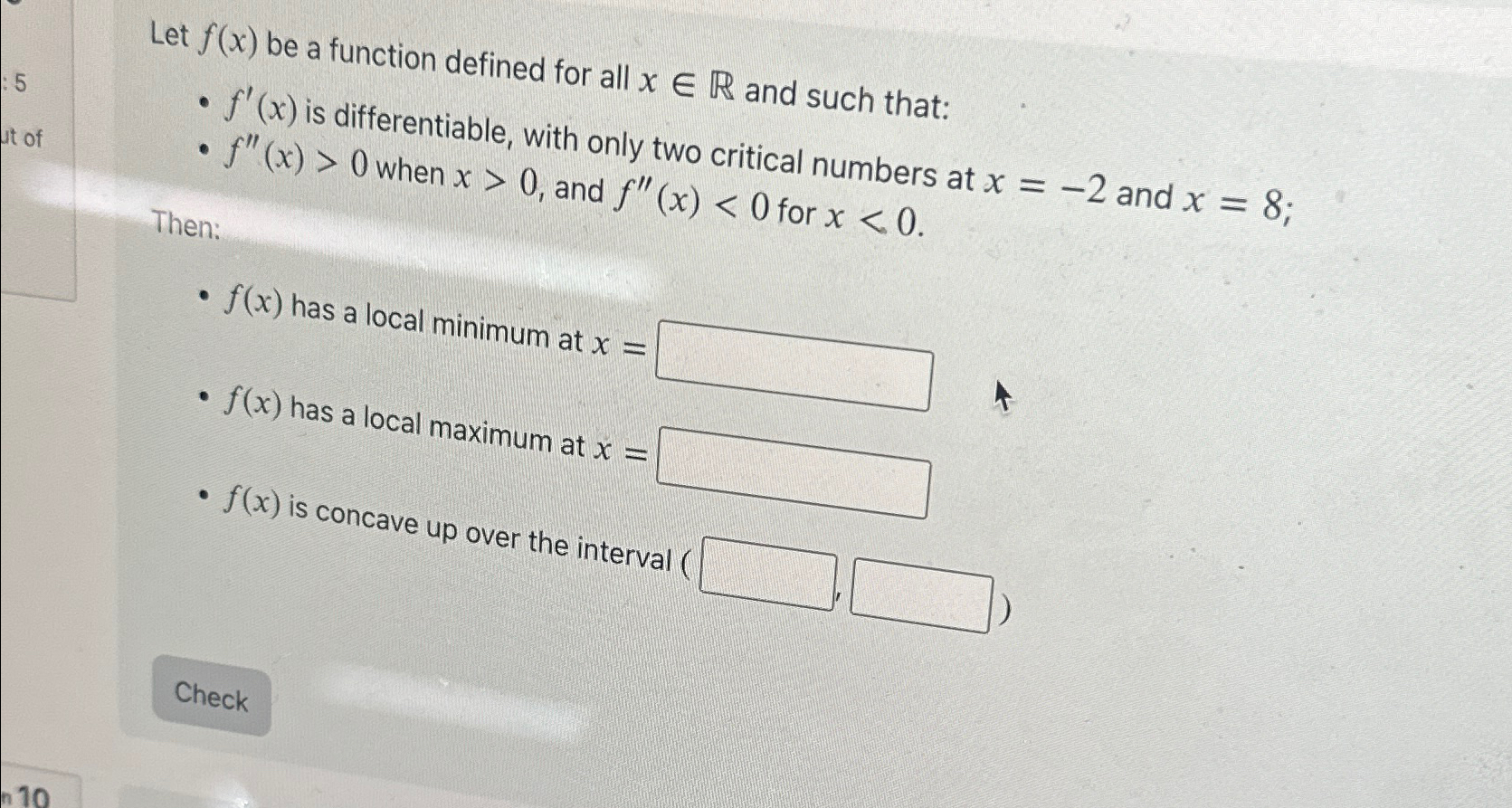 Solved Let f(x) ﻿be a function defined for all xinR and such | Chegg.com