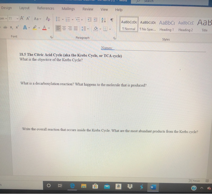 Solved Search Design Layout References Mailings Review View | Chegg.com