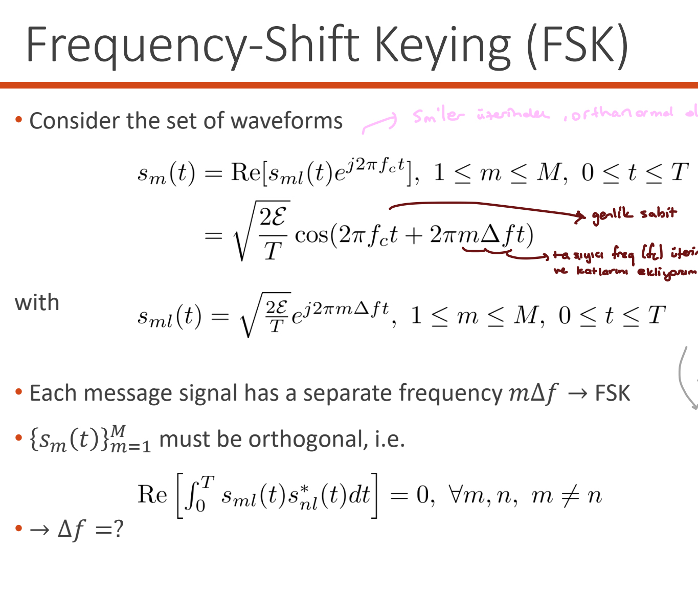 Solved by an EXPERT Frequency-Shift Keying (FSK)Consider the set of | Chegg.com