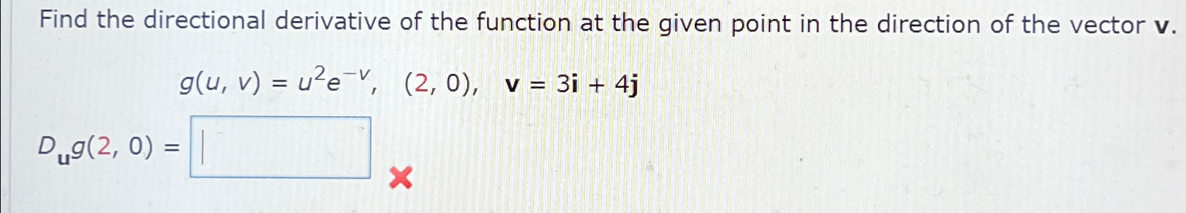 Solved Find the directional derivative of the function at | Chegg.com