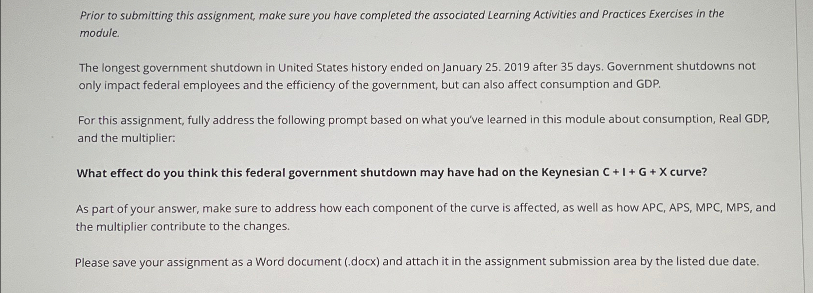 Solved Prior to submitting this assignment, make sure you | Chegg.com