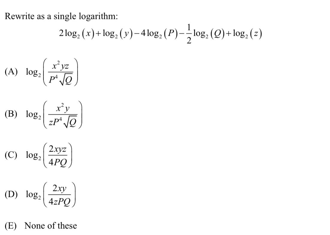 Solved Rewrite as a single | Chegg.com