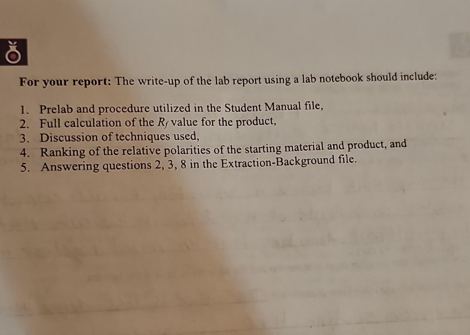 this is for an extraction lab and I need to find the | Chegg.com