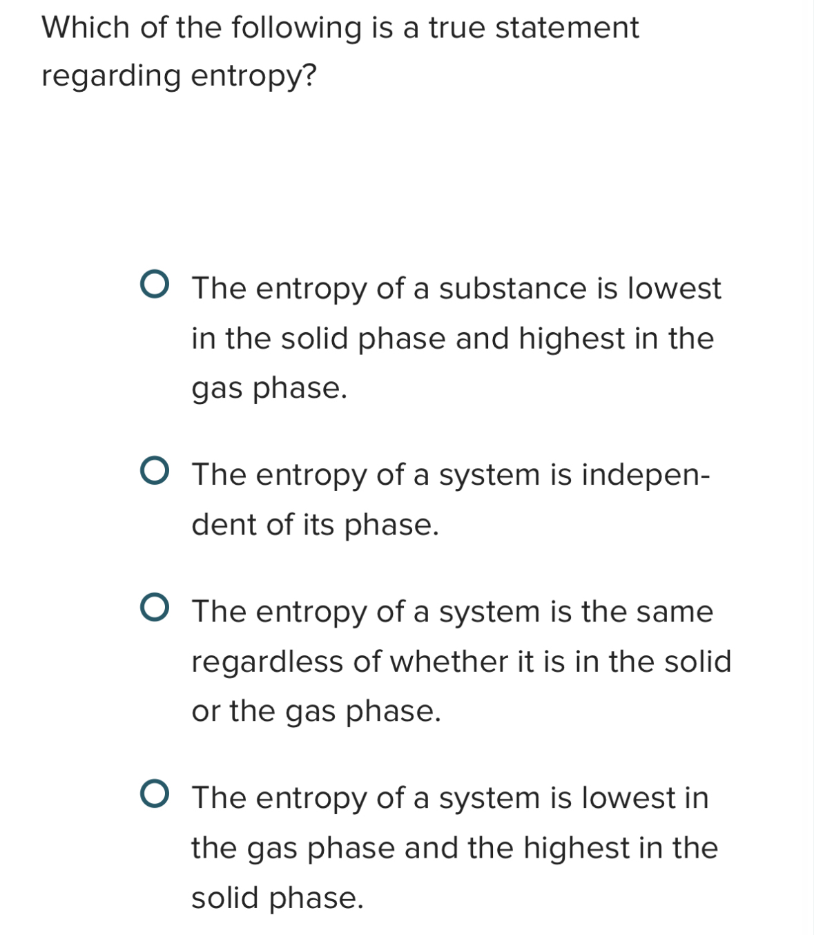 Solved Which of the following is a true statement regarding | Chegg.com