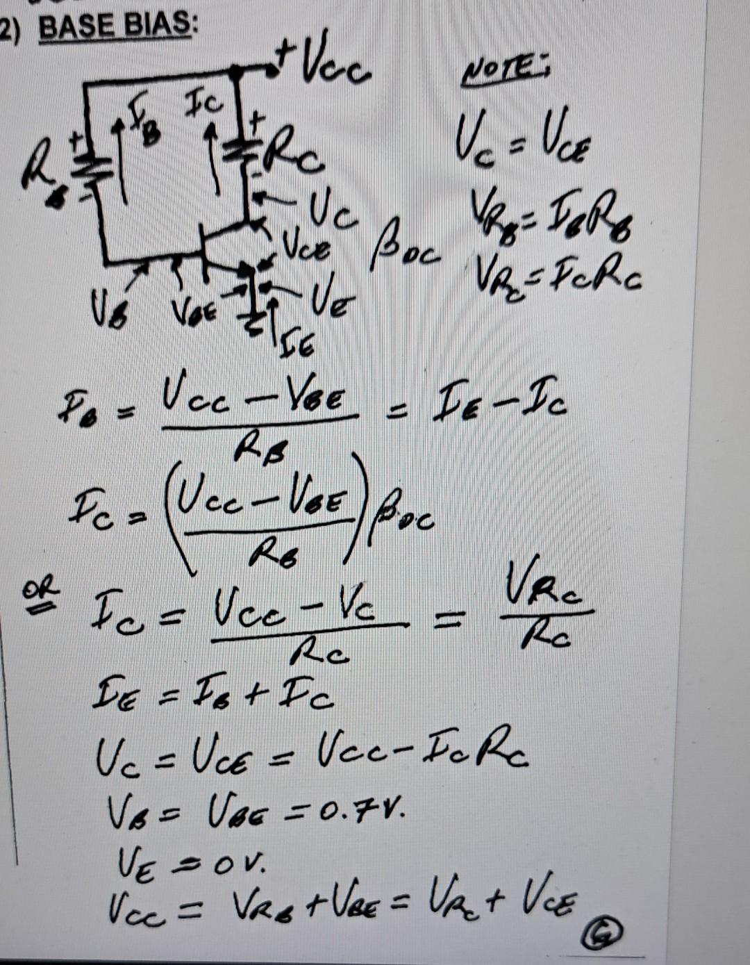 Solved 3. GIVEN: Figure 2 is a base bias circuit with a | Chegg.com