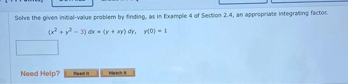 Solved Solve the given initial-value problem by finding, as | Chegg.com