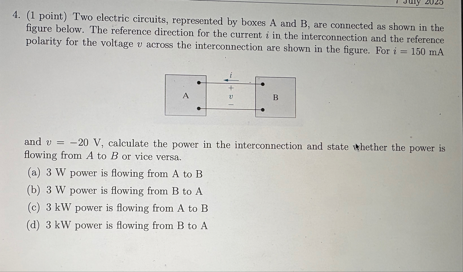 Solved (1 ﻿point) ﻿Two electric circuits, represented by | Chegg.com