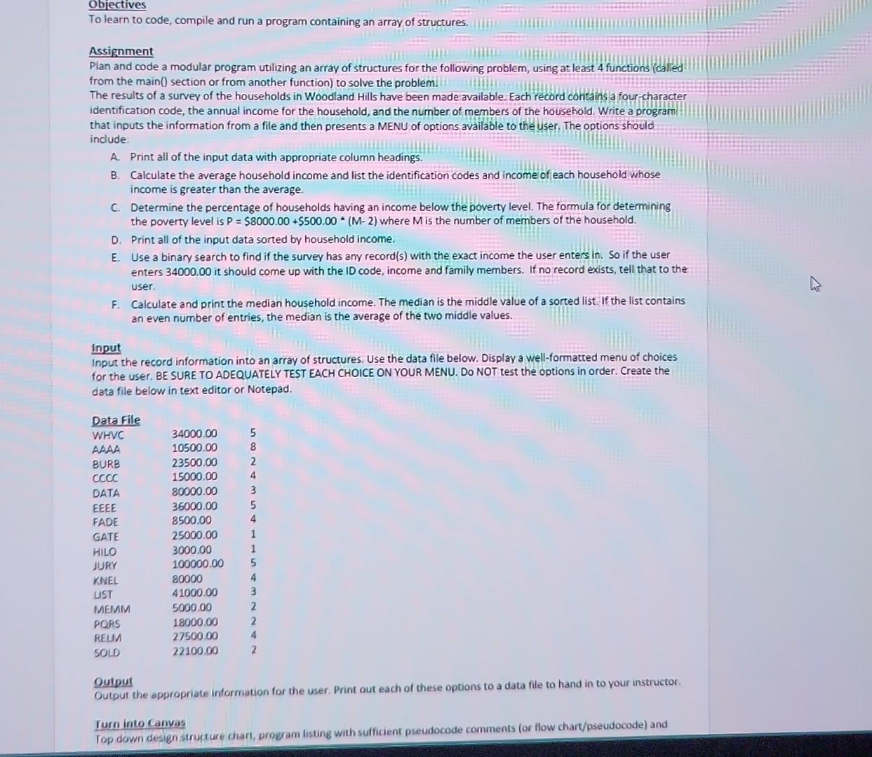 Solved Assignment Plan And Code A Modular Program Utilizing 2076