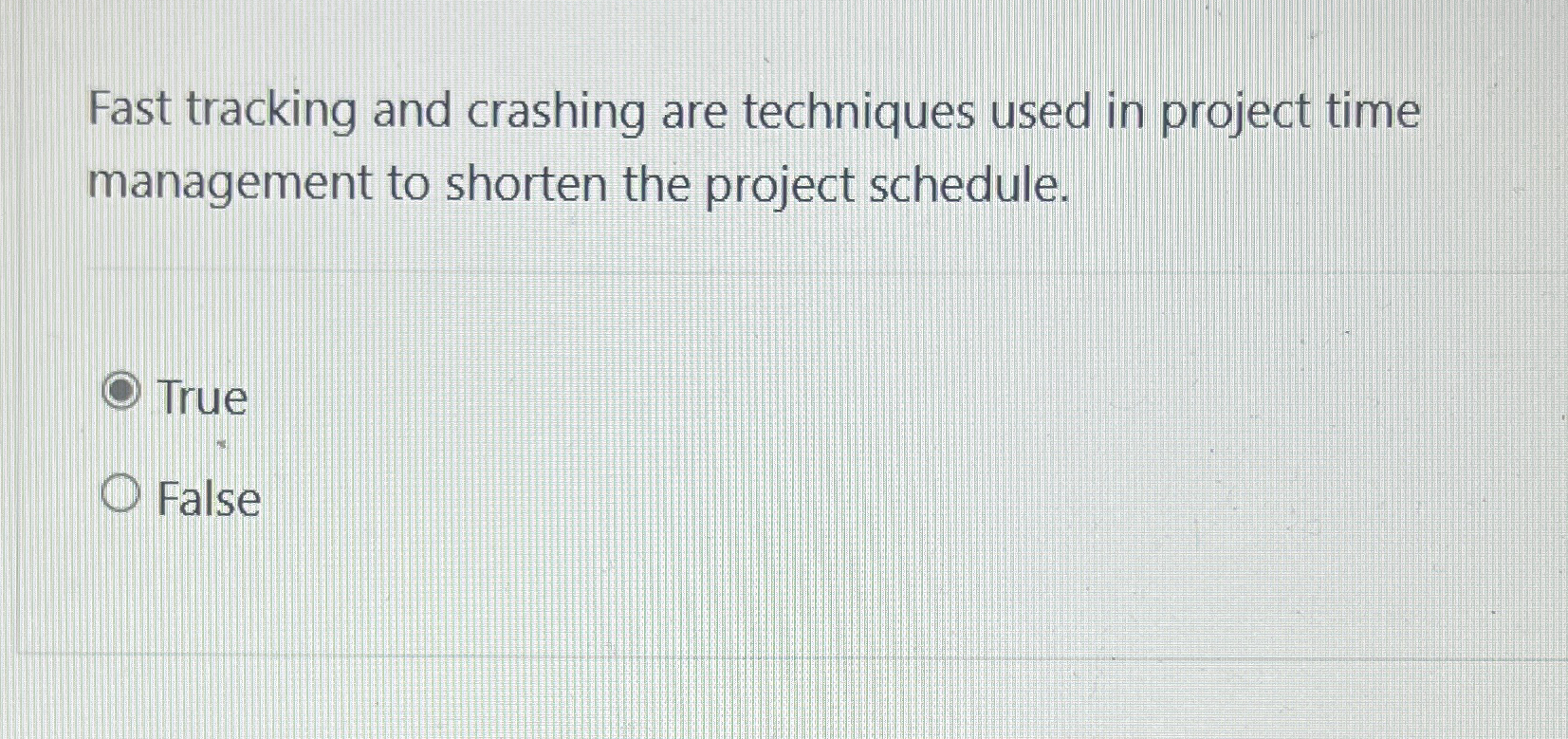 Solved Fast tracking and crashing are techniques used in | Chegg.com