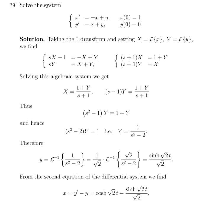 Solved Please help me with this differential equations | Chegg.com