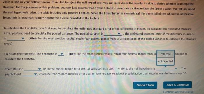 Solved 6. The t test for two independent samples - | Chegg.com