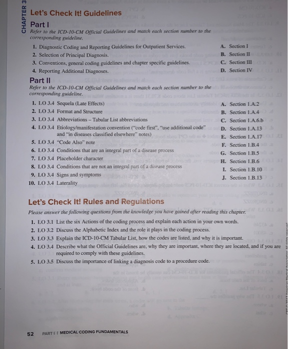 Solved CHAPTER 3 A. Section 1 B. Section II C. Section III | Chegg.com