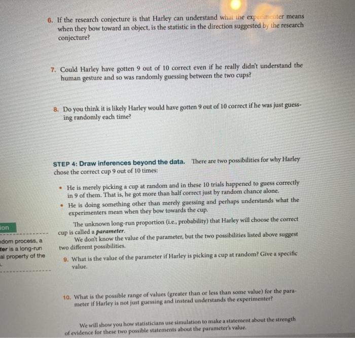 Solved Can Dogs Understand Human Cues? EX 1.1 Dogs have been | Chegg.com