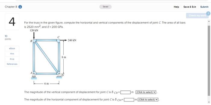 Solved Chapter 8 Seved Help Save & Exit Submit 4 . For the | Chegg.com