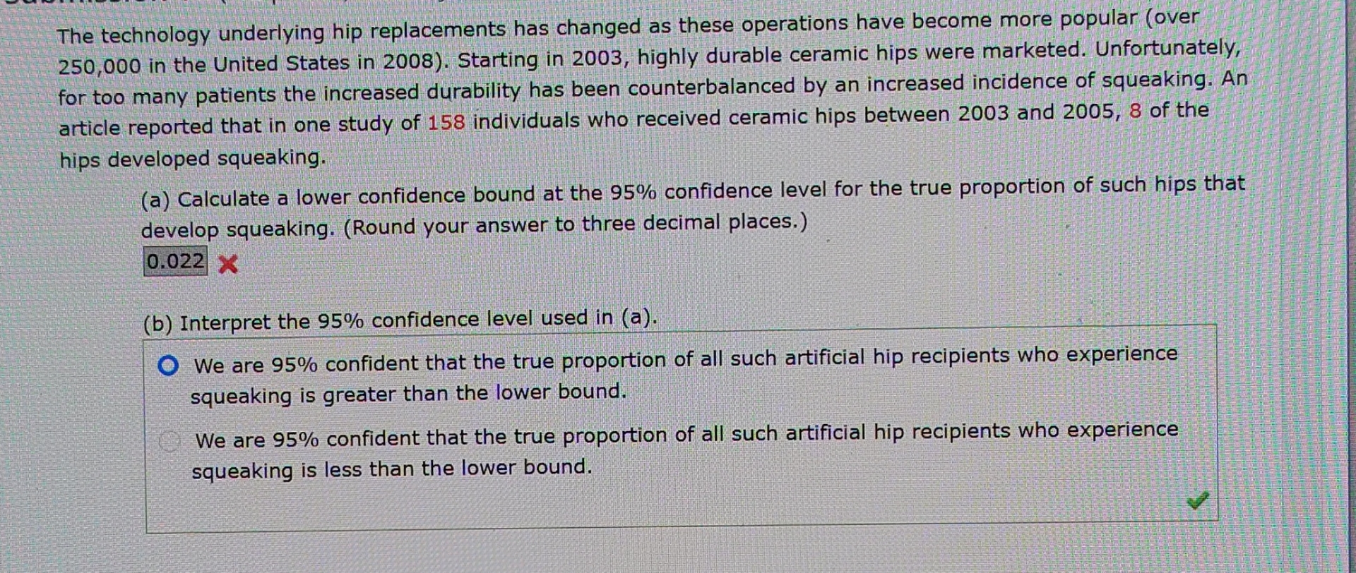 Solved The technology underlying hip replacements has | Chegg.com