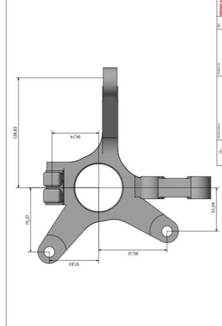 for steering knuckle: assume dimensions and forces | Chegg.com