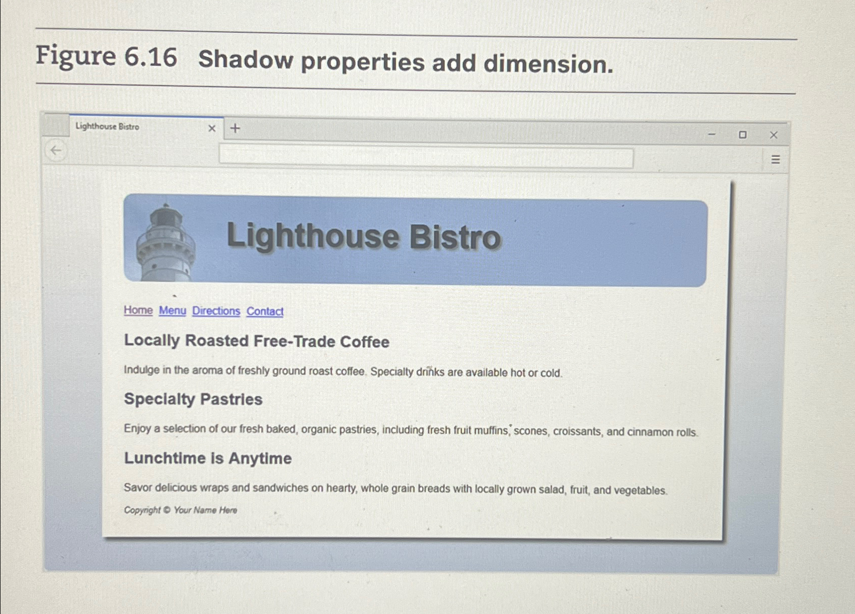 Solved Youll configure text-shadow and box-shadow in this | Chegg.com