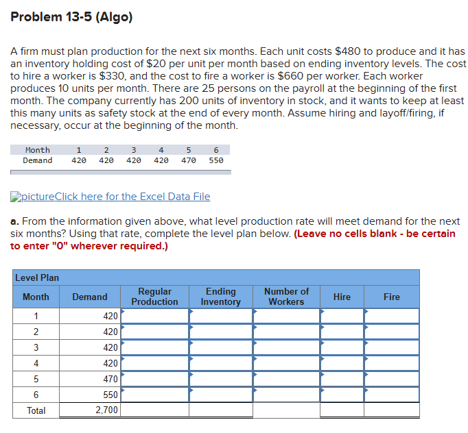 Solved b-1. ﻿At that production rate, what is the maximum | Chegg.com
