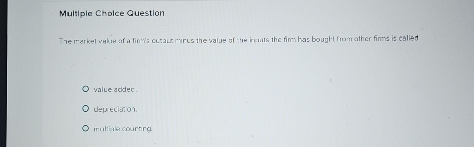Solved Multiple Cholce QuestionThe market value of a firm's | Chegg.com