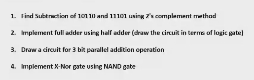 Solved Find Subtraction of 10110 ﻿and 11101 ﻿using 2's | Chegg.com
