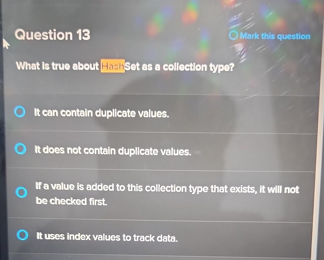 Solved What is true about Hashset as a collection type? It | Chegg.com