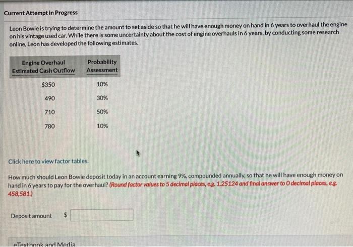 Solved Leon Bowie is trying to determine the amount to set | Chegg.com