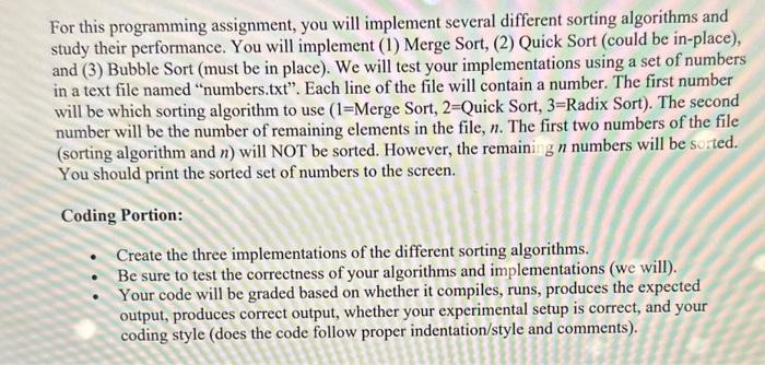 Solved For this programming assignment, you will implement | Chegg.com