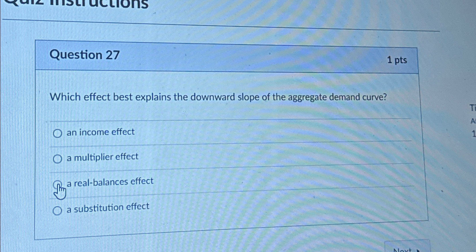 Solved Question 271 ﻿ptsWhich effect best explains the | Chegg.com