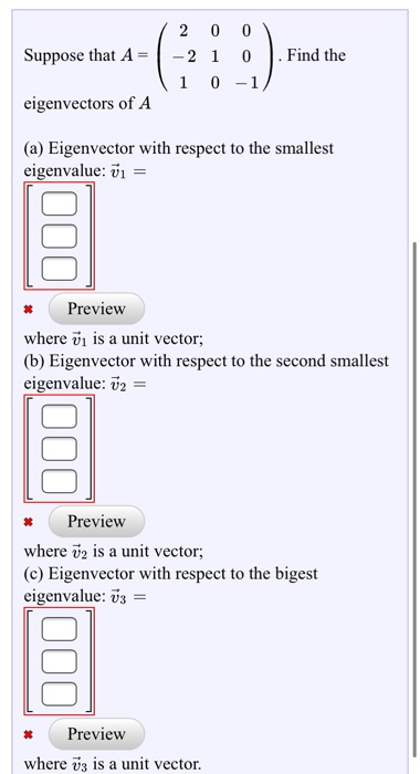 Solved Suppose that A= (12) Find the eigenvectors of A | Chegg.com