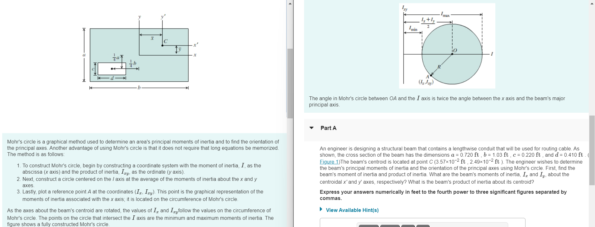 Solved Mohr's circle is ﻿a graphical method used to | Chegg.com